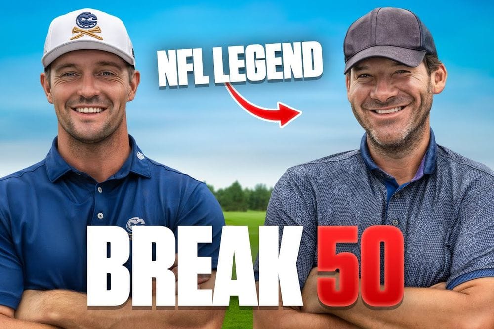 Bryson DeChambeau and Tony Romo Tackle Break 50 Golf Challenge